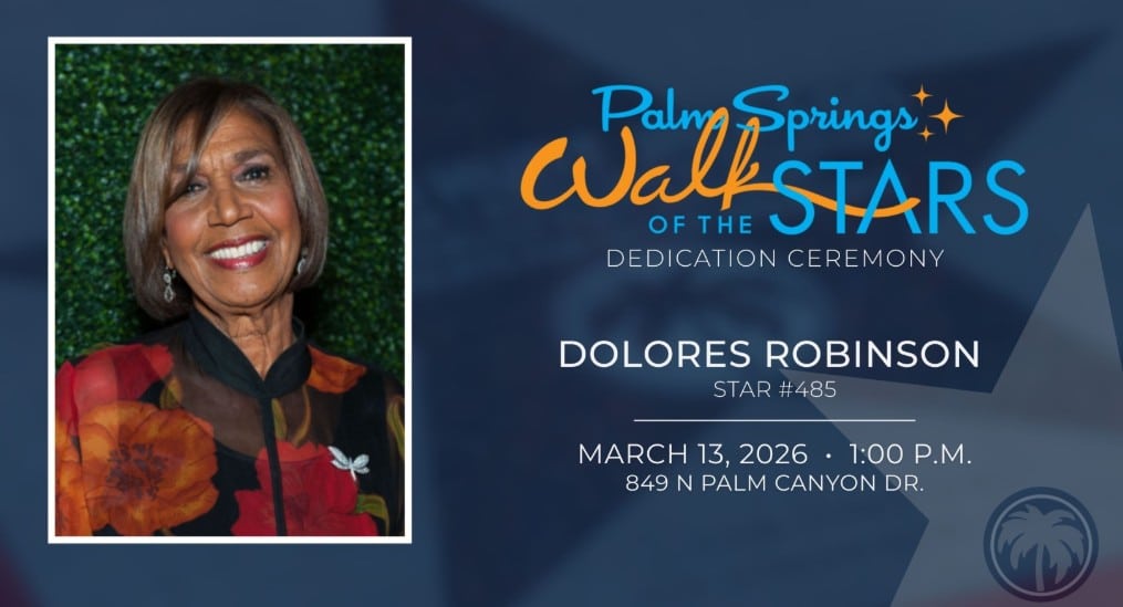 Dolores Robinson to receive next star on Palm Springs Walk of the Stars ...